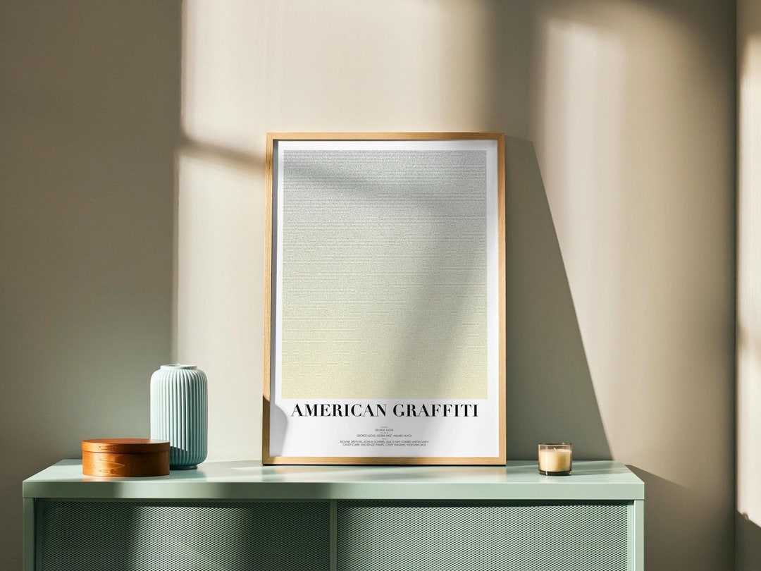 American Graffiti Script Movie Poster | Screenplay Art Print ...