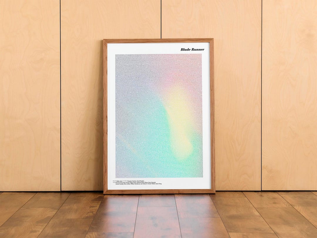 Blade Runner Screenplay Art Print | Full Movie Script Poster | Retro ...