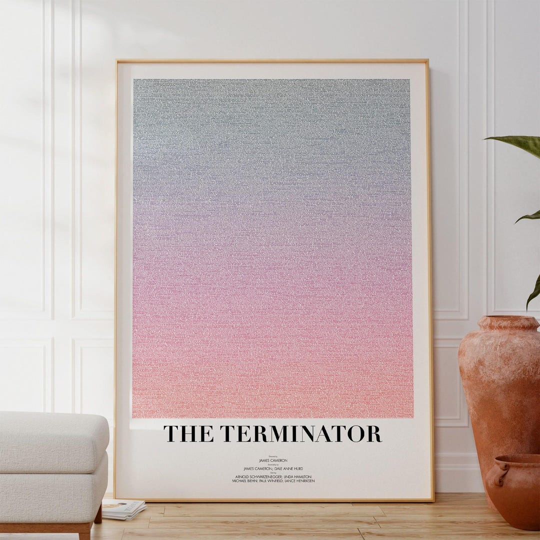 The Terminator Script Print | Complete Movie Screenplay | Fade Out ...