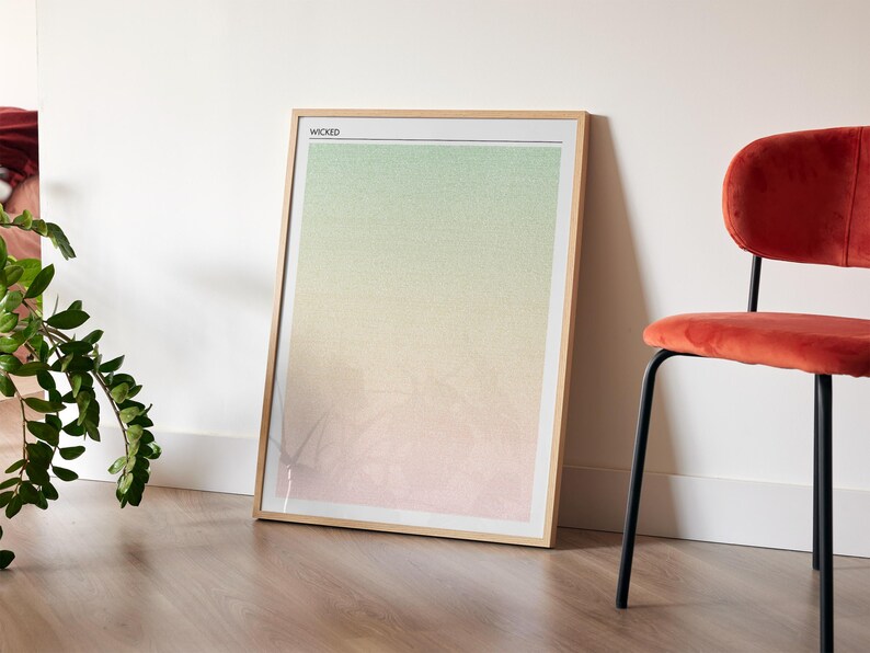 Wicked Screenplay Print | Fantasy Musical Film Poster for Home Cinema ...