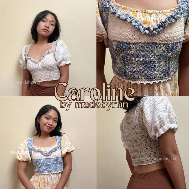 Caroline Corset Top Crochet Pattern - Etsy