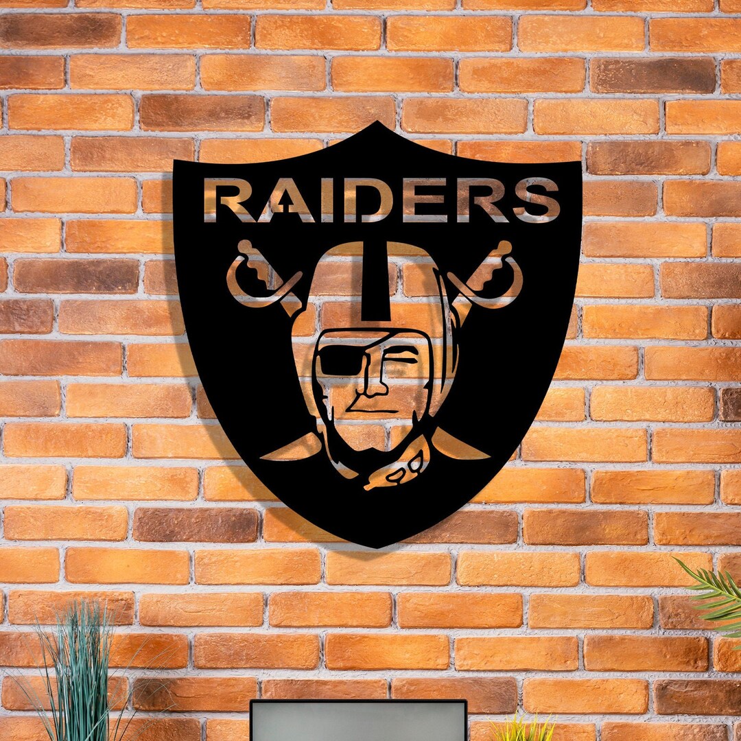 Las Vegas Oakland Raiders Led Sign Illuminated Raiders Wall - Etsy