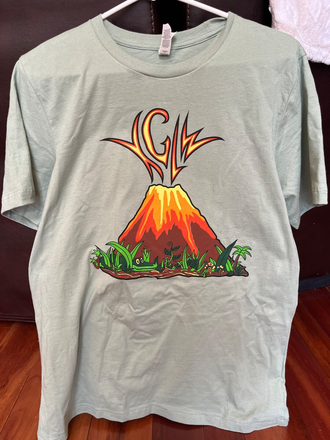 Sage Color KGLW Volcano Shirt King Gizzard and the Lizard Wizard - Etsy