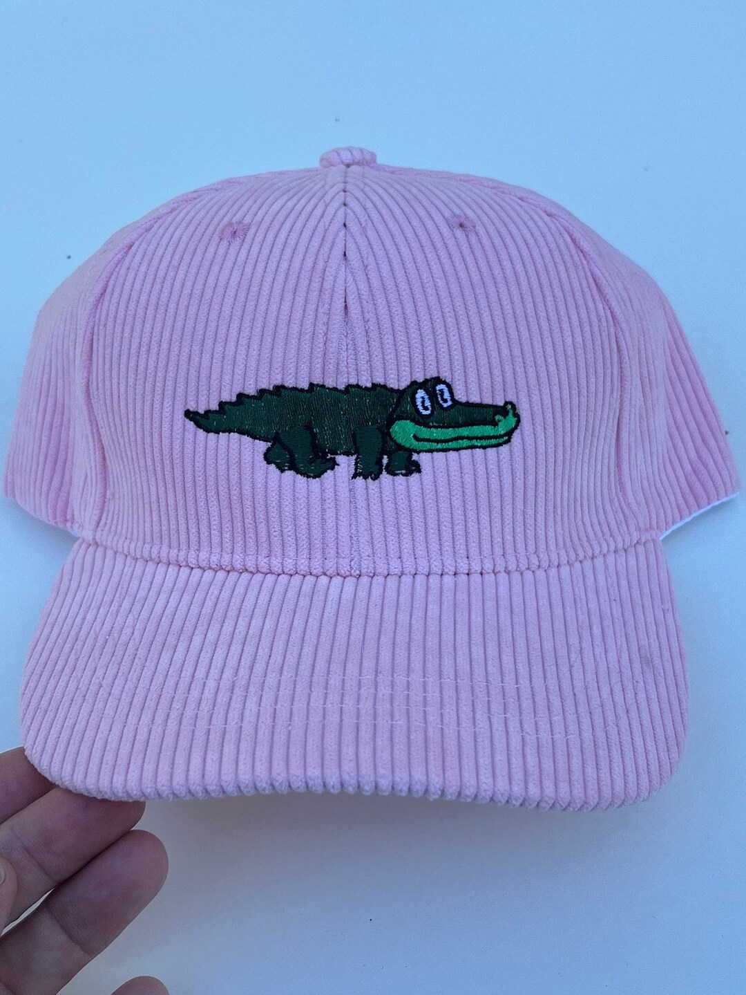 Pink Corduroy Embroidered Gator Hat Inspired by King Gizzard and the ...
