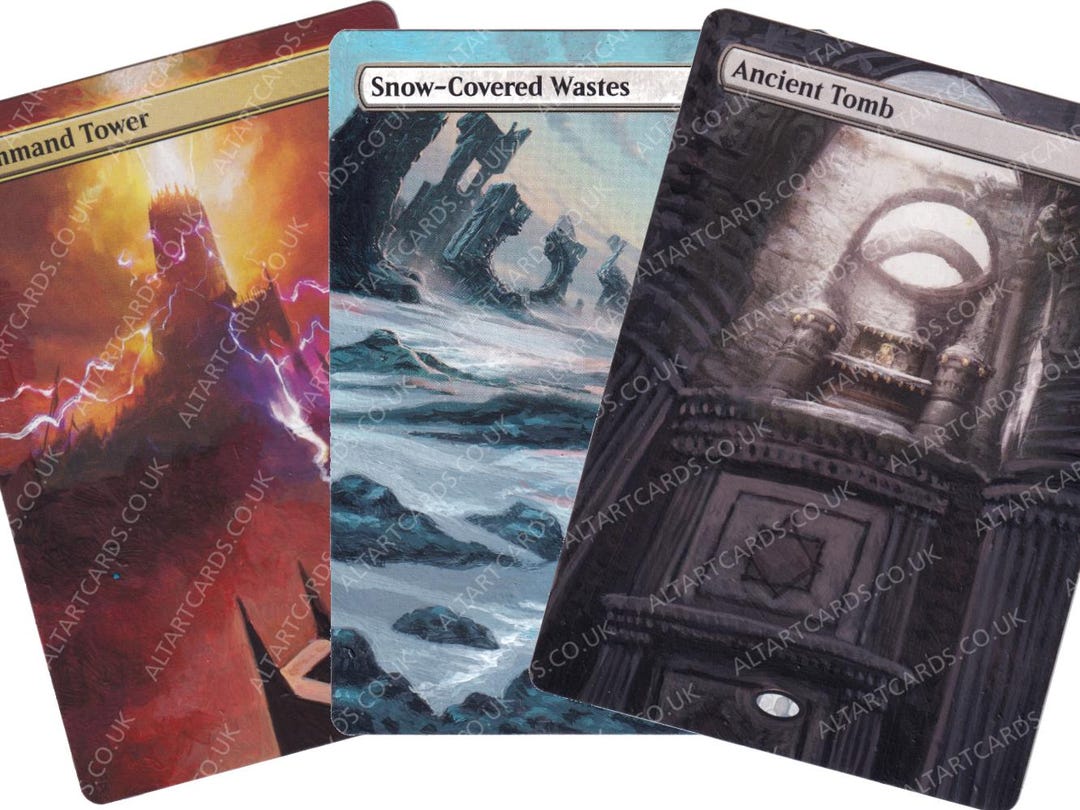 MTG Alters - Land (multi Listing) - Hand Painted Altered Cards for ...