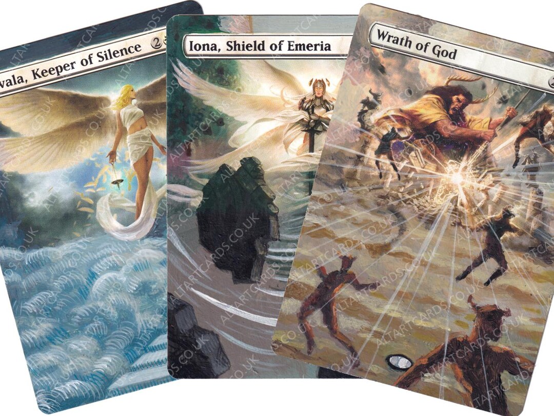 MTG Alters - WHITE (multi Listing) - Hand Painted Altered Cards for ...