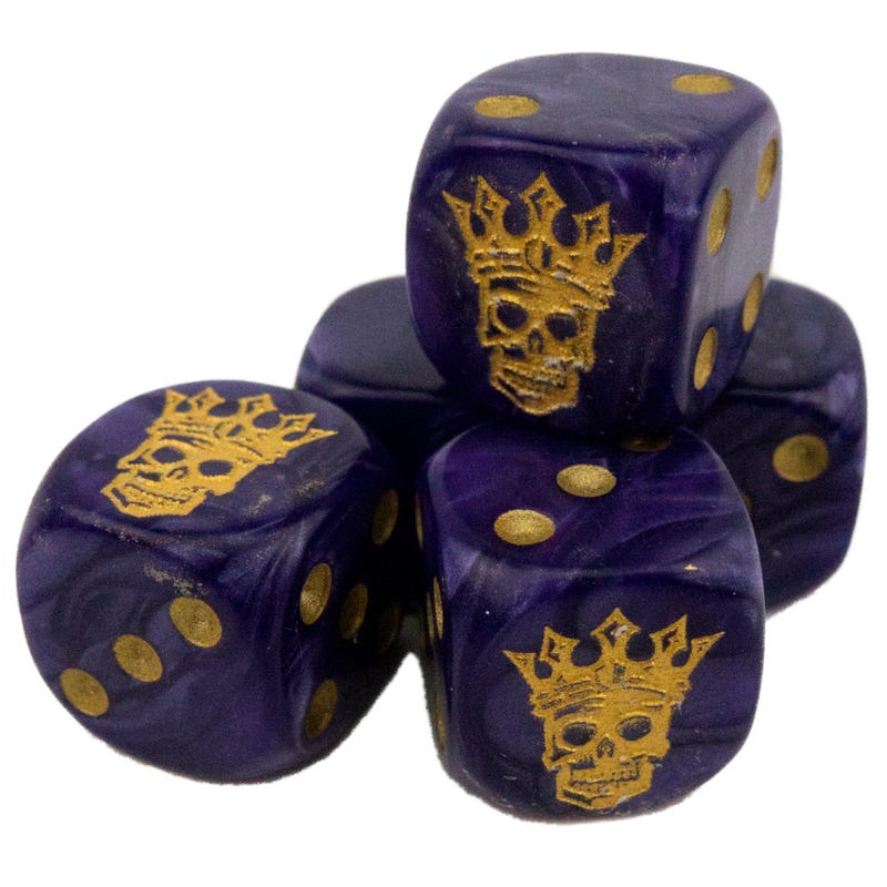 Purple Skull D6 - Etsy UK