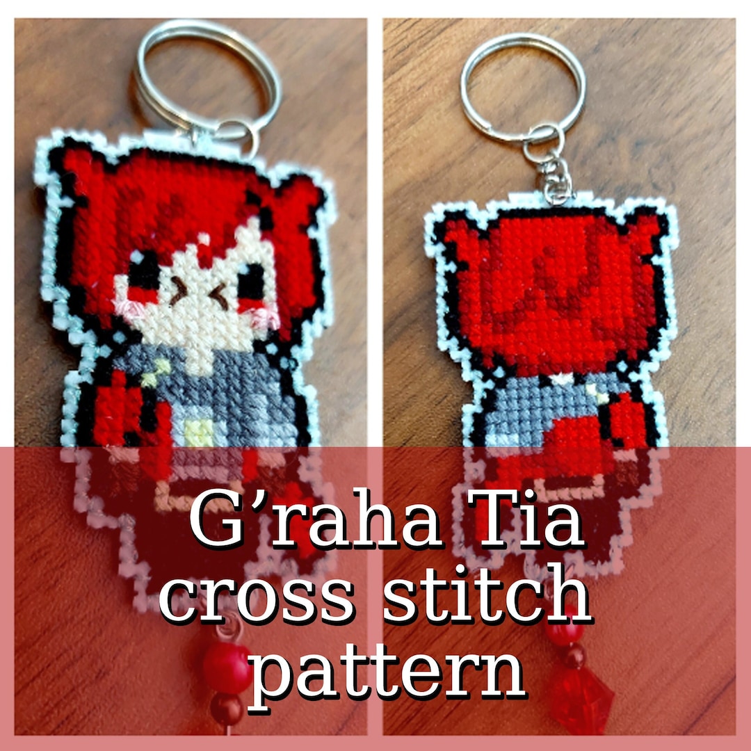 FFXIV G'raha Tia Cross Stitch Pattern Graha Double Side Pattern DIY ...