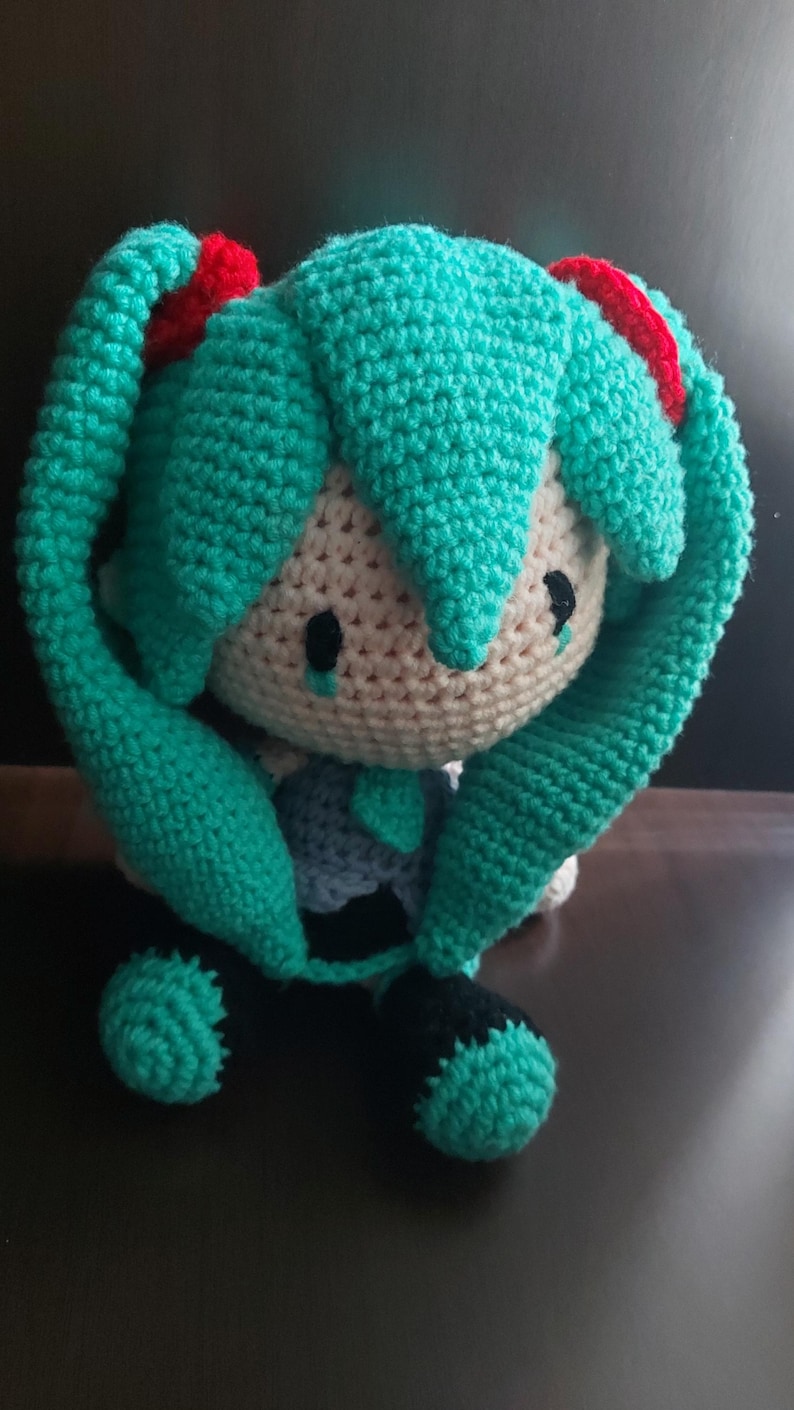 Hatsune Miku Vocaloid Amigurumi Crochet Plush Pattern Digital File - Etsy