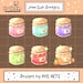 Twitch Sub Badges JAM JARS Cute Kawaii Lofi Aesthetic Cottage Core Cozy ...