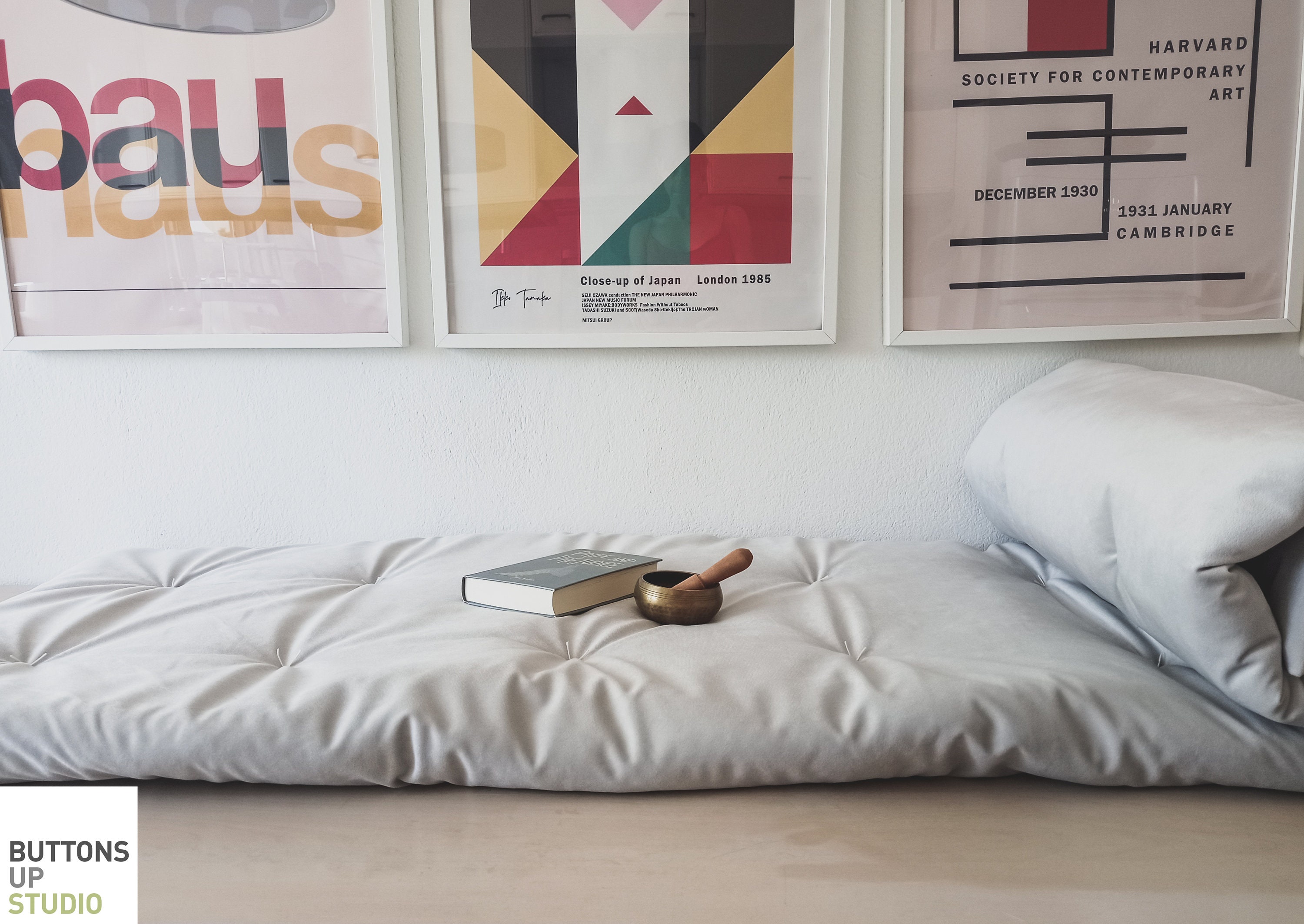 VELVET SOFA TOPPER, Tufted Couch Pad in 20 Colours, Custom Size Futon ...