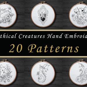 Entire Shop 500 Plus Gothic Hand Embroidery Pattern Bundle , Goth ...