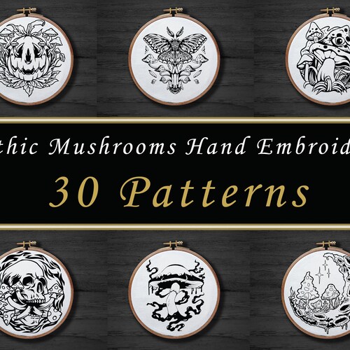 20 Gothic Anatomical Hand Embroidery Pattern Bundle Skeleton - Etsy