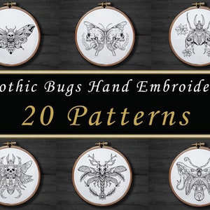 Entire Shop 500 Plus Gothic Hand Embroidery Pattern Bundle , Goth ...