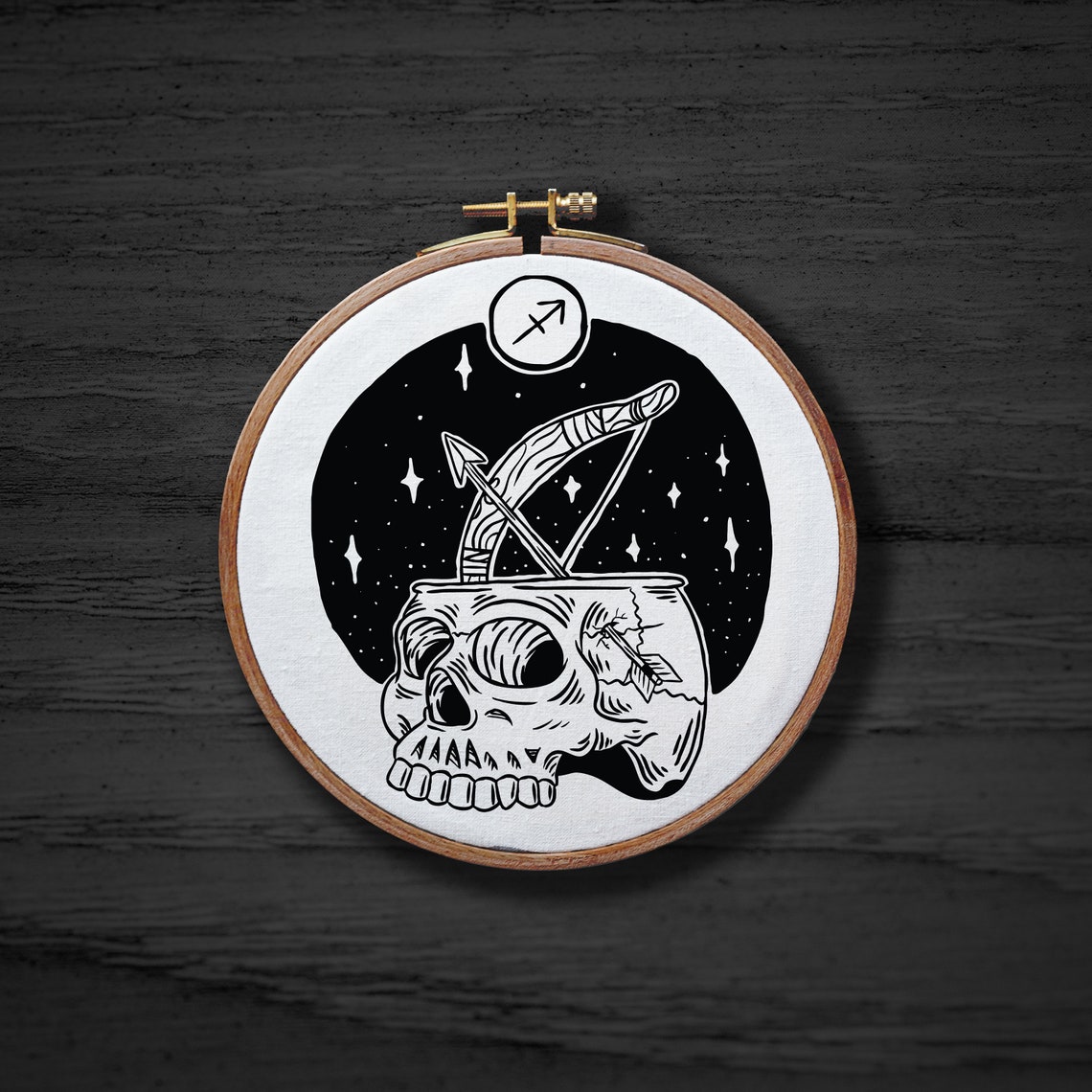 12 Zodiac Skulls Hand Embroidery Pattern Bundle Skeleton - Etsy