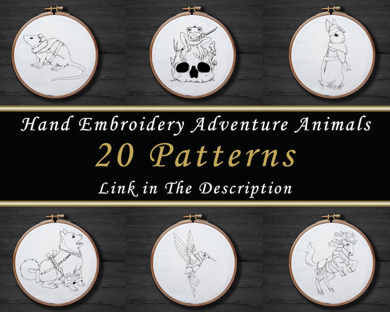 Adventure Fox Hand Embroidery Pattern RPG Game Animal - Etsy