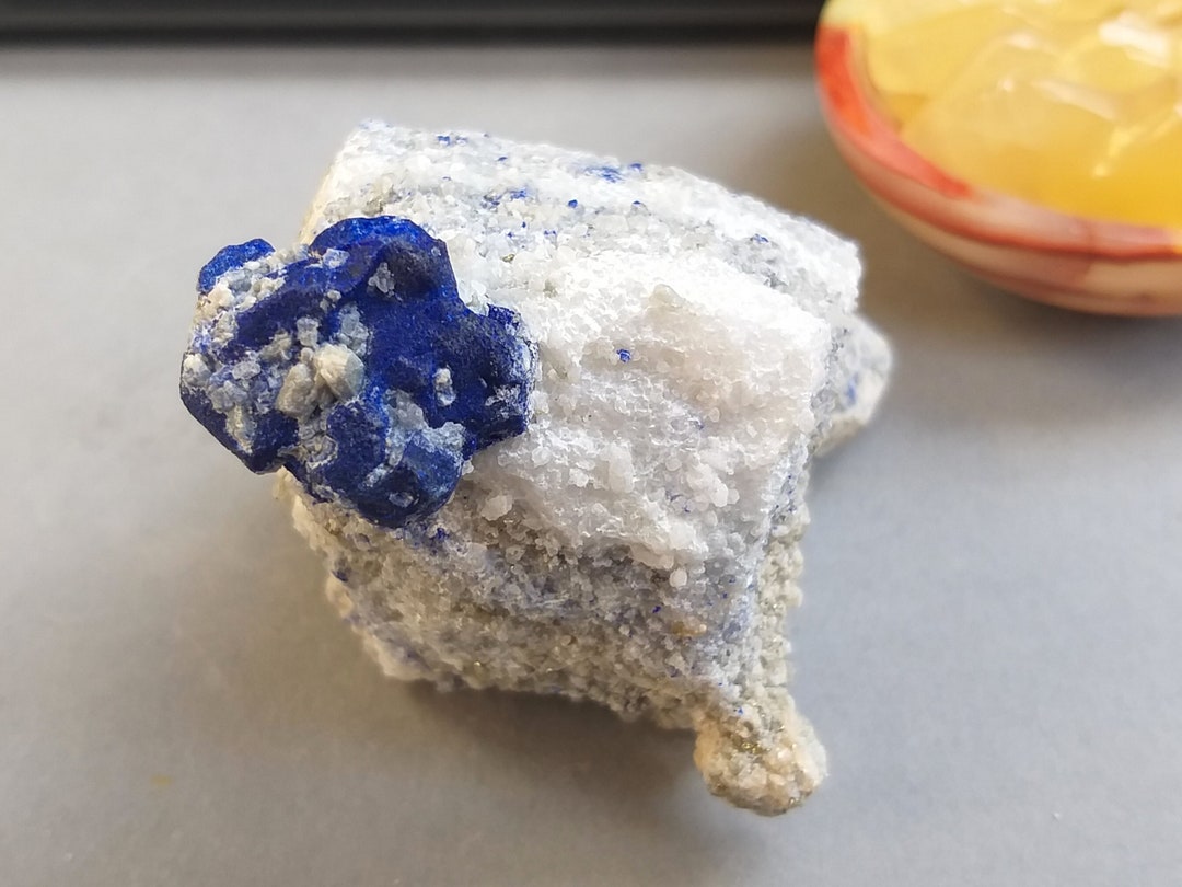 Lazurite 7cm Specimen Crystal Raw Stone Natural Blue Mineral Albite ...