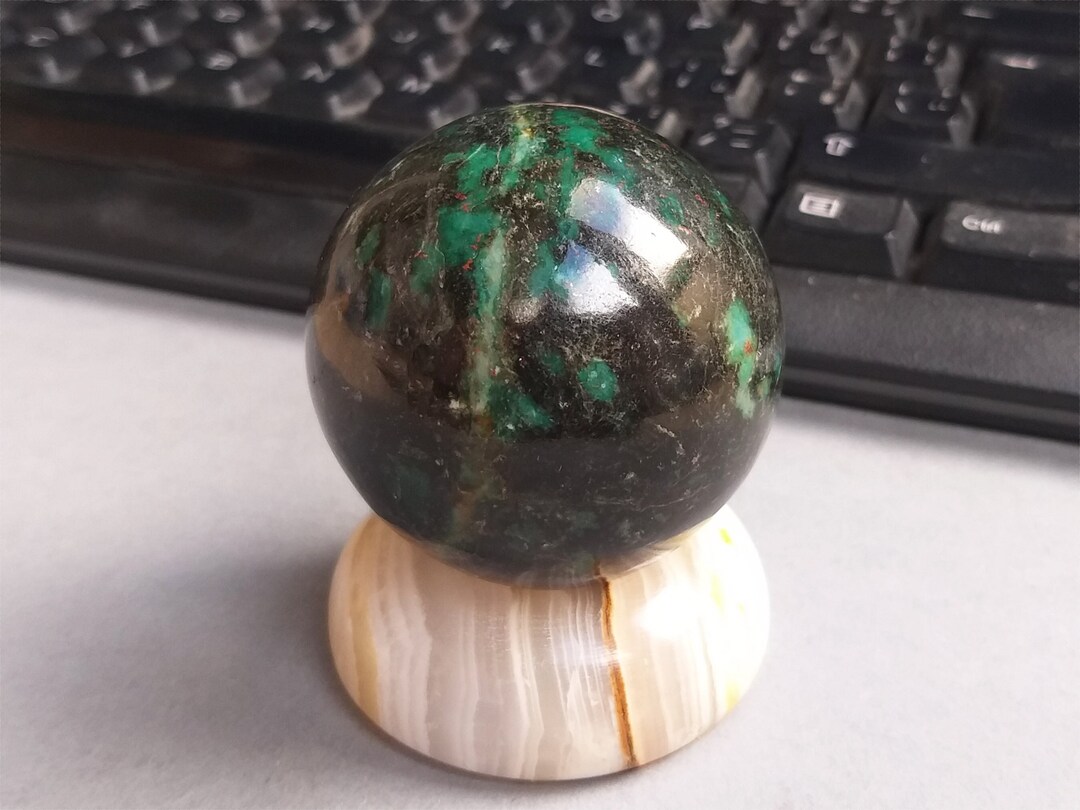 Verdite Sphere Rare Crystal Mineral Collection Quality - Etsy