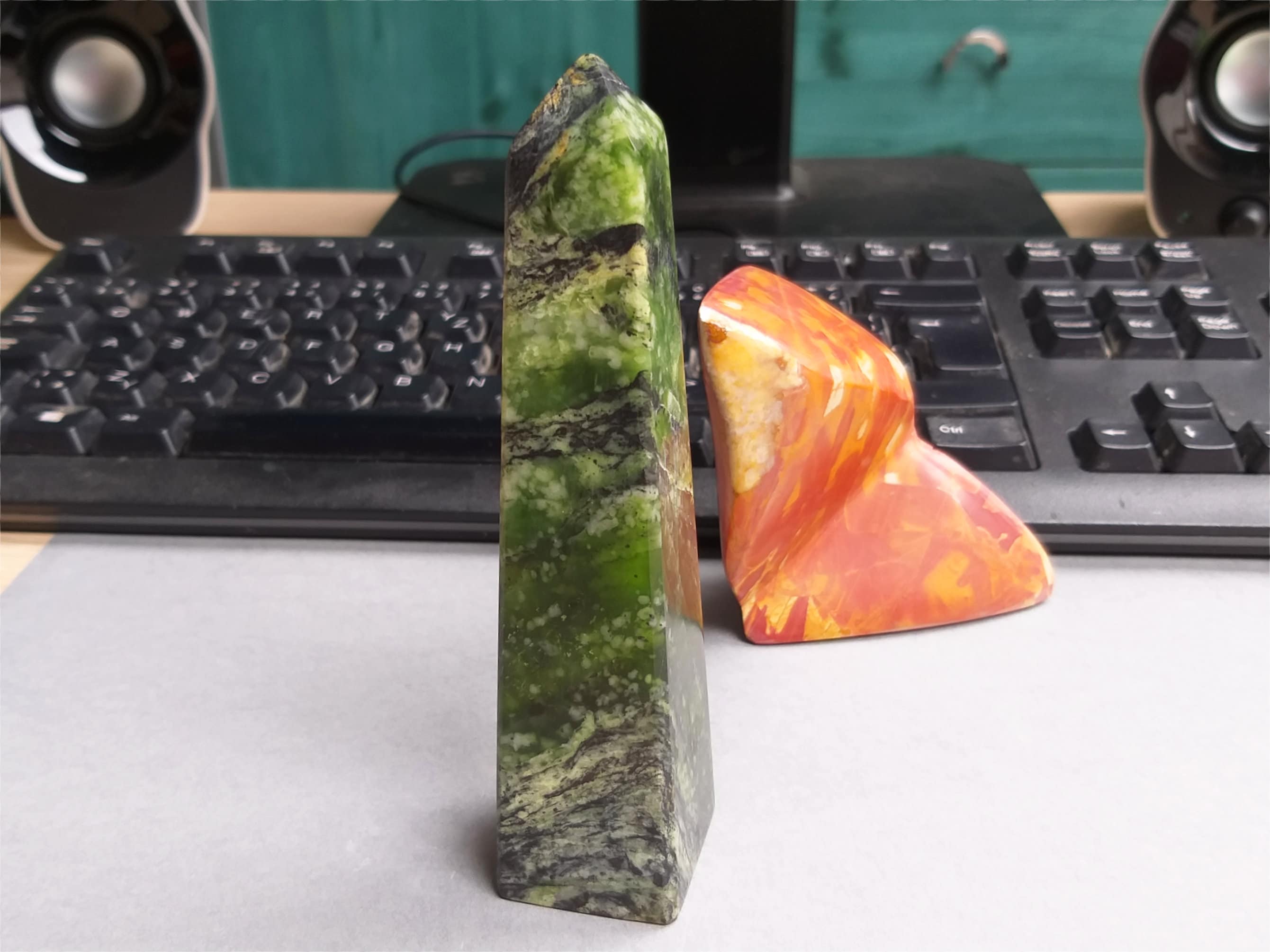 Garnet Green Grossular Tower Obelisk Transparent Mineral - Etsy