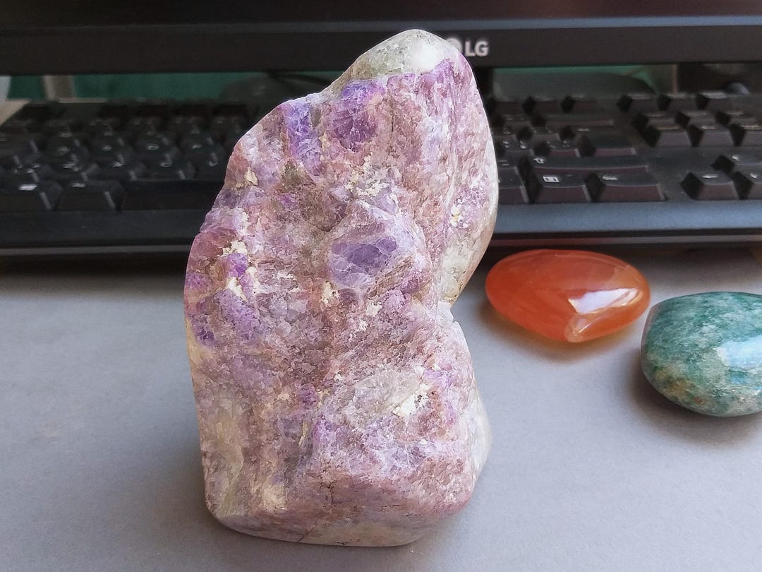 Purple Hackmanite Freeform: Raw Natural Rare Fluorescent Mineral ...