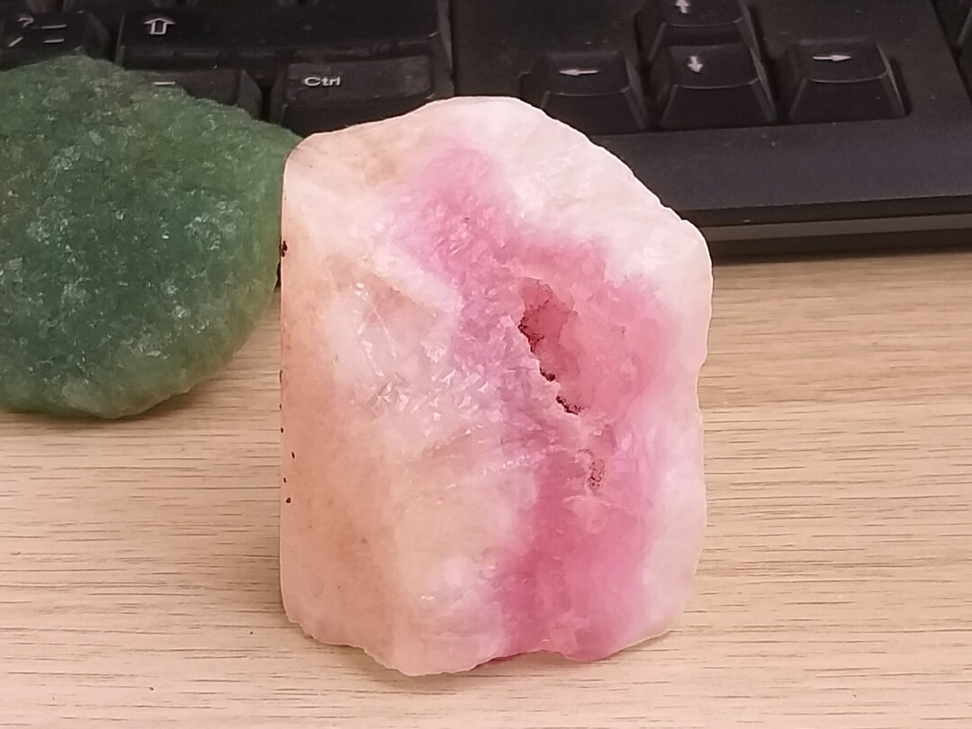 Pink Aragonite 5.5cm Free Form Raw Druse Geode Rare Mineral Cute ...