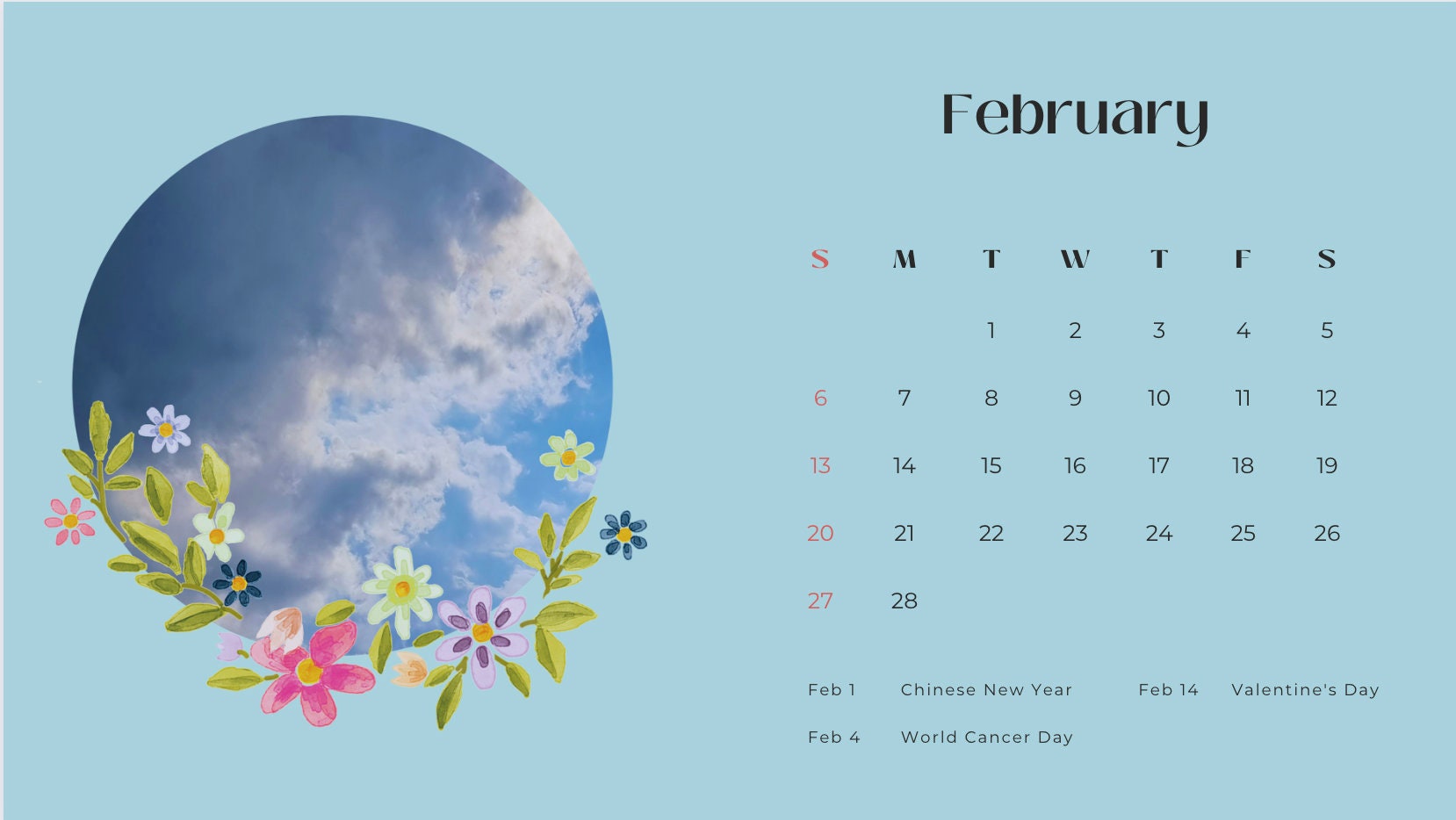 Printable Family Calendar - Etsy