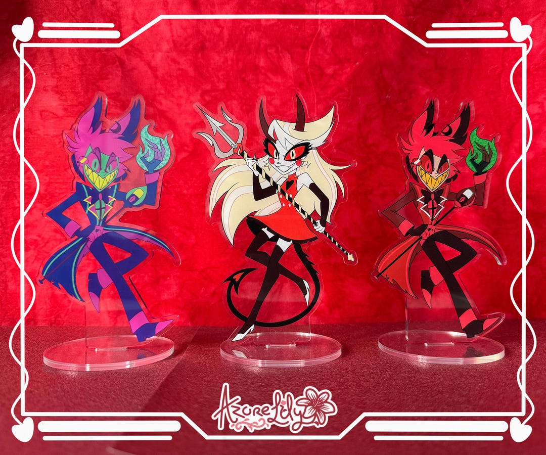 Hazbin Battle Series Standees - Charlie and Alastor - Etsy
