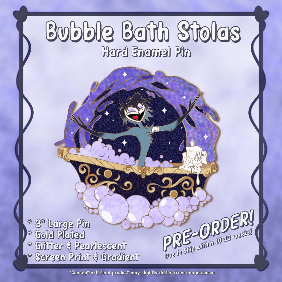 Bubble Bath Stolas 3 Inch Enamel Pins PRE-ORDER - Etsy UK