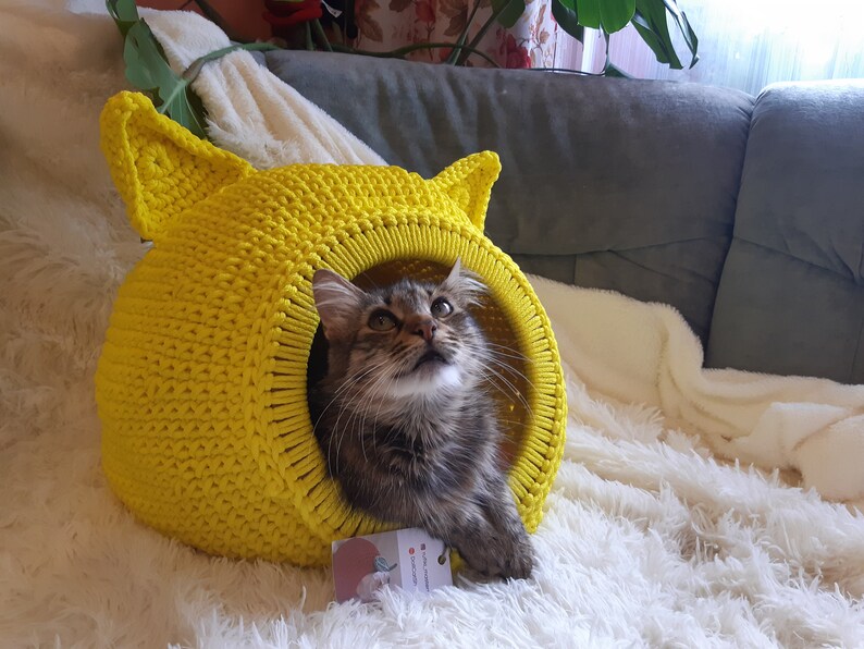 Crochet Cat House rabbit Pattern Digital Tutorial - Etsy