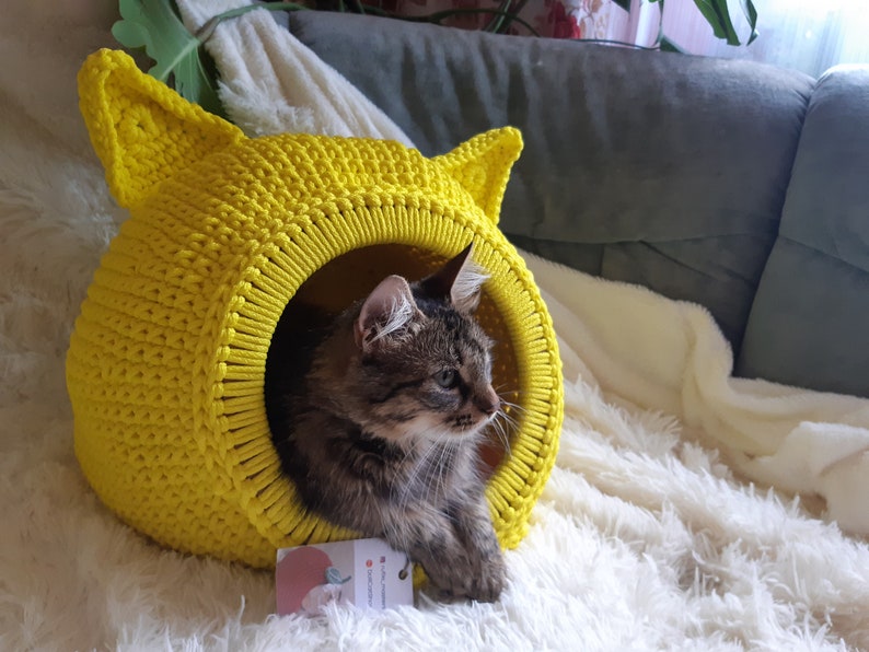 Crochet Cat House rabbit Pattern Digital Tutorial - Etsy