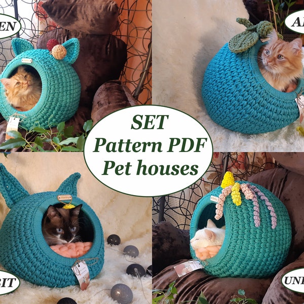 Felted Cat Cave Pattern - Etsy