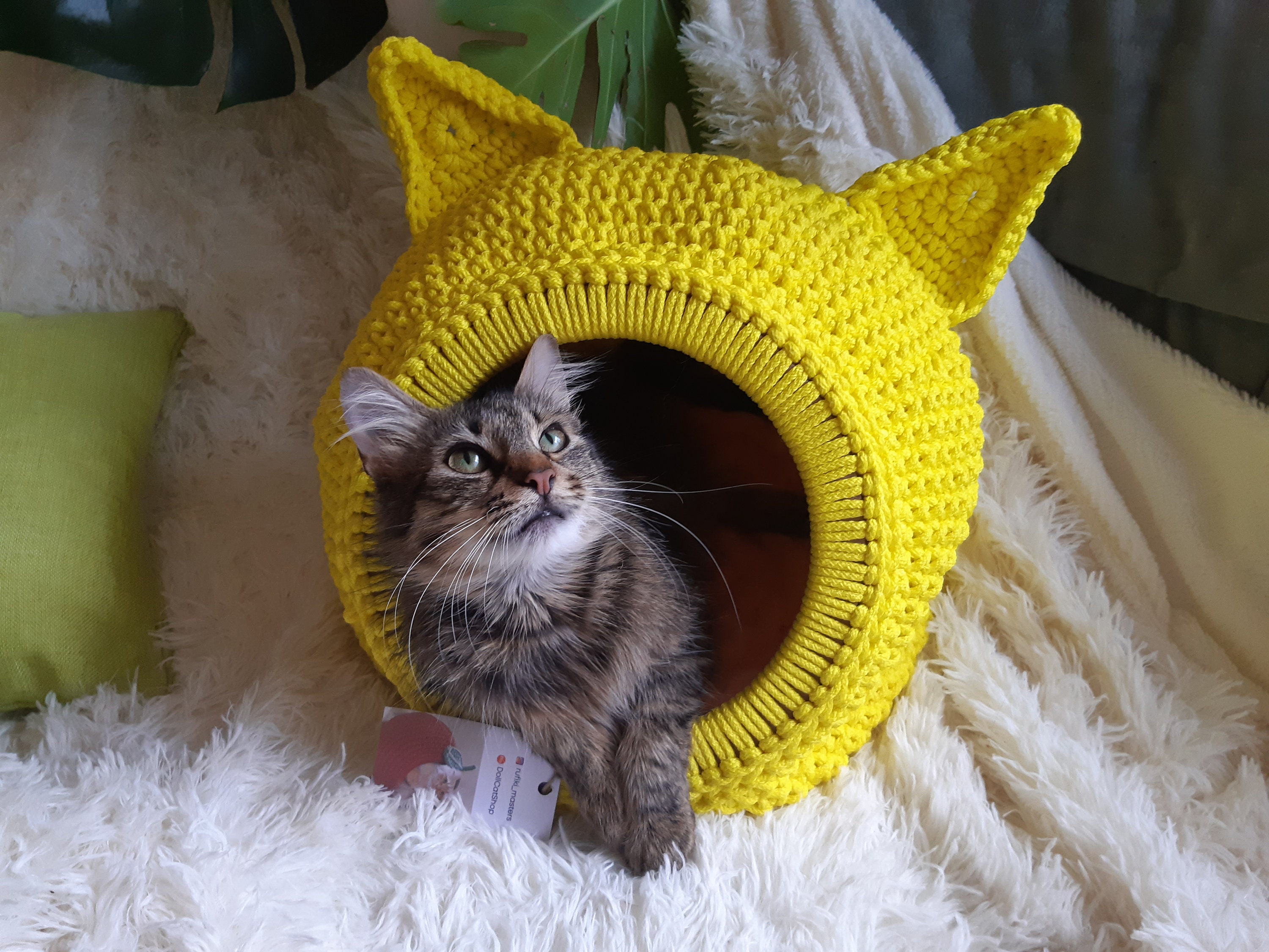 Crochet Cat House rabbit Pattern Digital Tutorial - Etsy