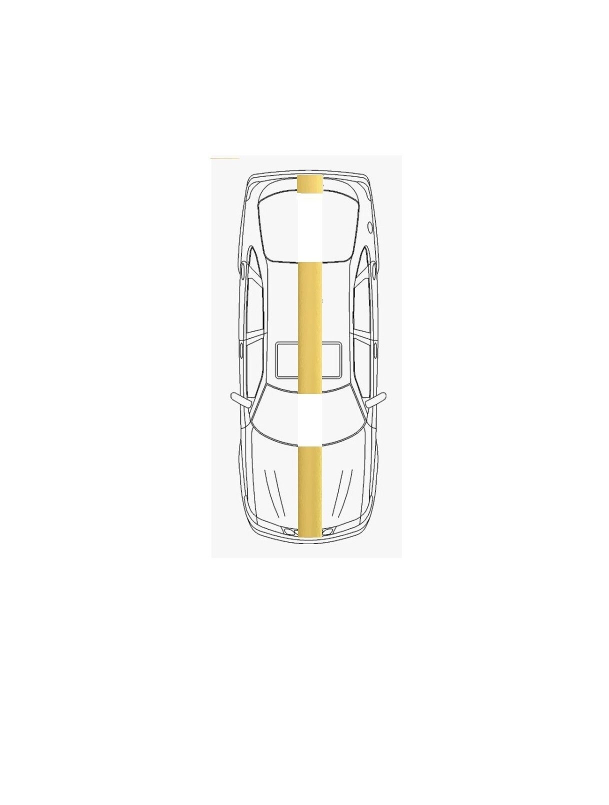 GOLD Single Viper Stripe Style Detailing Pinstripe Strip - Etsy