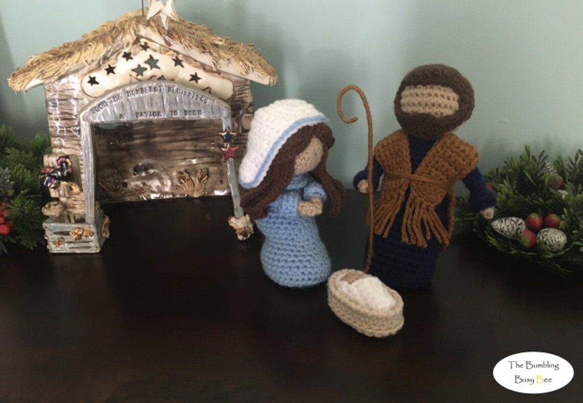 HOLY FAMILY NATIVITY Crochet Item - Etsy