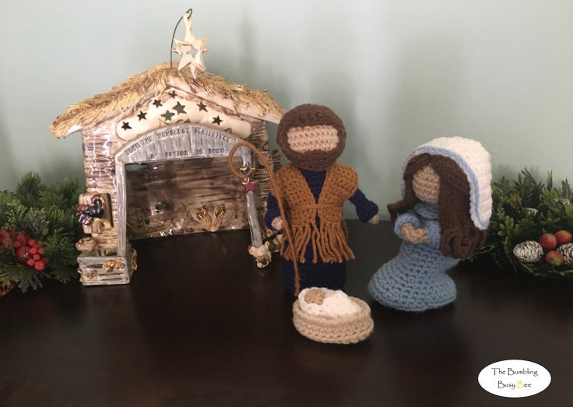 HOLY FAMILY NATIVITY Crochet Item - Etsy