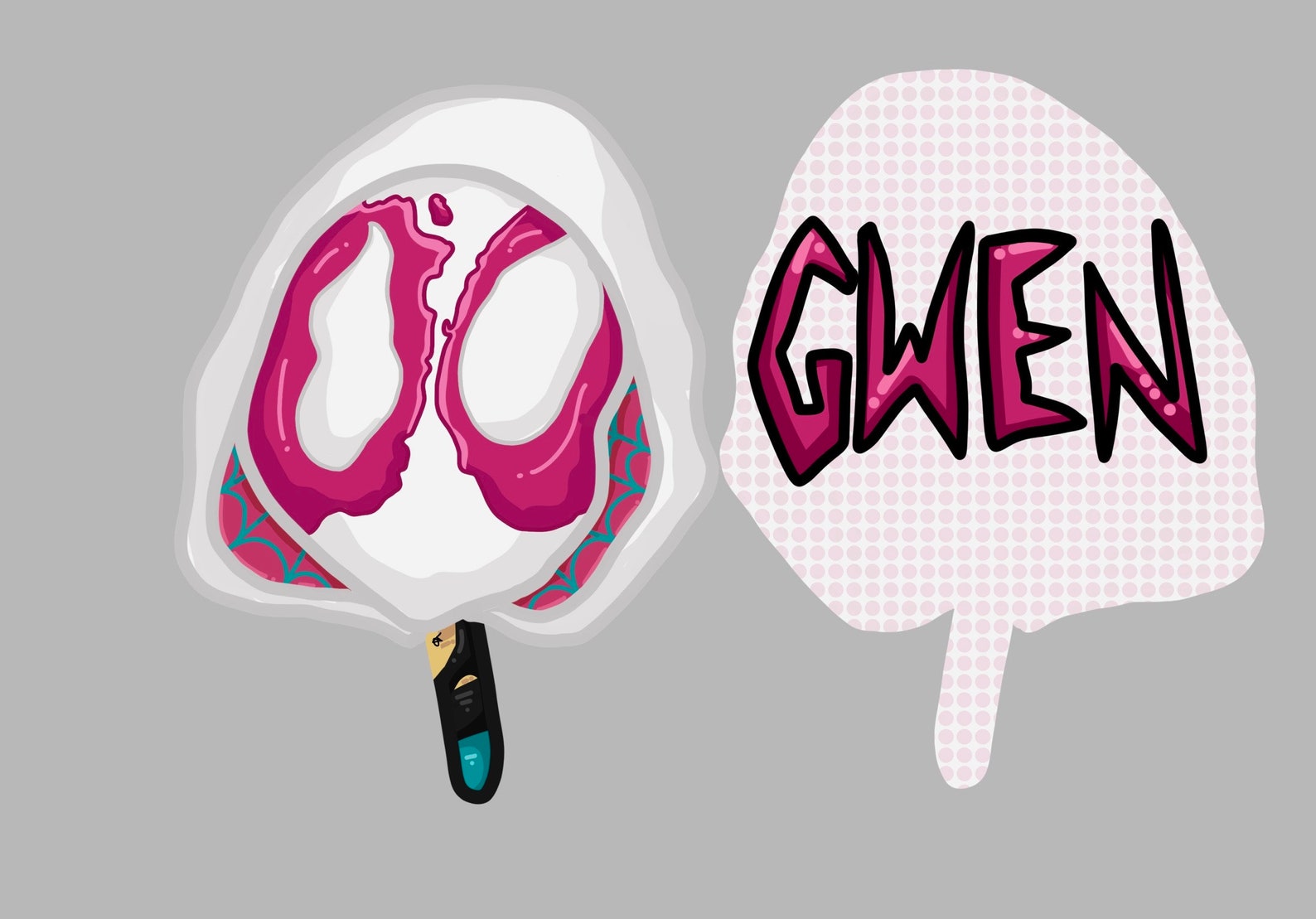 Spider-verse Popsicle 2.5" Acrylic Charms - Preorder - Etsy