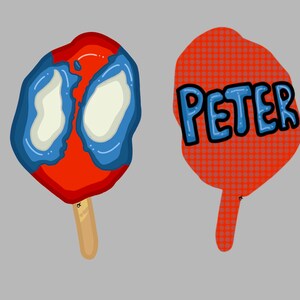 Spider-verse Popsicle 2.5" Acrylic Charms - Preorder - Etsy