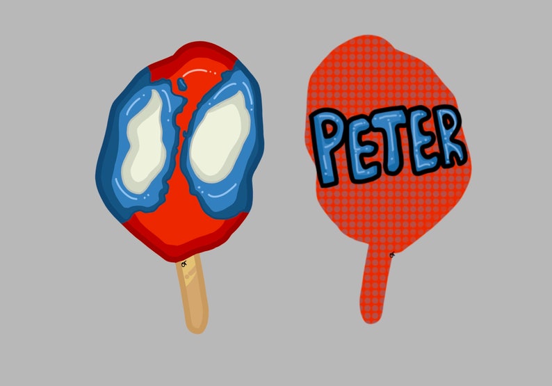 Spider-verse Popsicle 2.5" Acrylic Charms - Preorder - Etsy