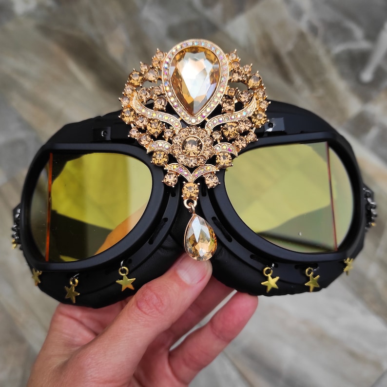 Festival Goggles Burning Man Inspired Dust Mask DJ Men Rave EDM Costume ...