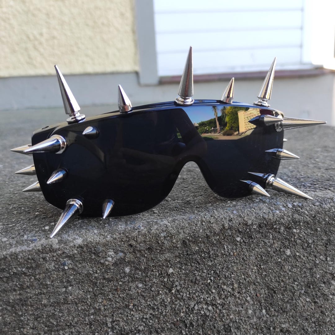 Spiked Sunglasses Punk Festival Goggles Burning Man Inspired Steampunk ...
