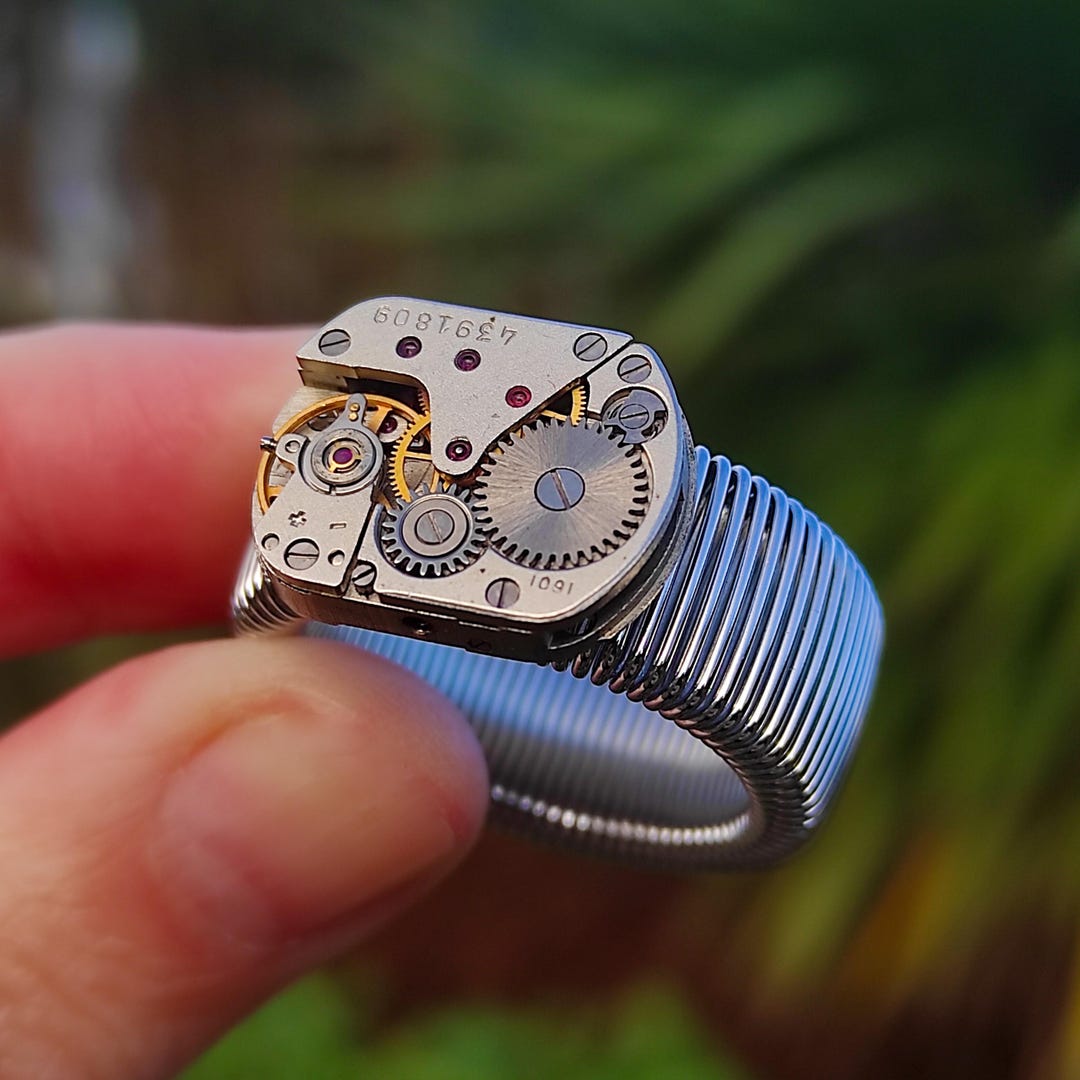 Steampunk Ring Vintage Watch Mechanism Steam Punk Unique Gift Men ...