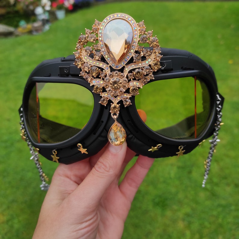 Festival Goggles Burning Man Inspired Dust Mask DJ Men Rave EDM Costume ...