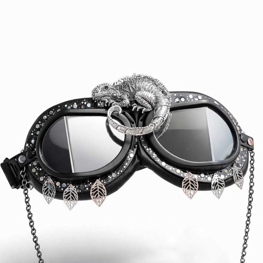 Goggles Lizard Festival Outfit Burning Man Inspired Rave Costume Wind ...