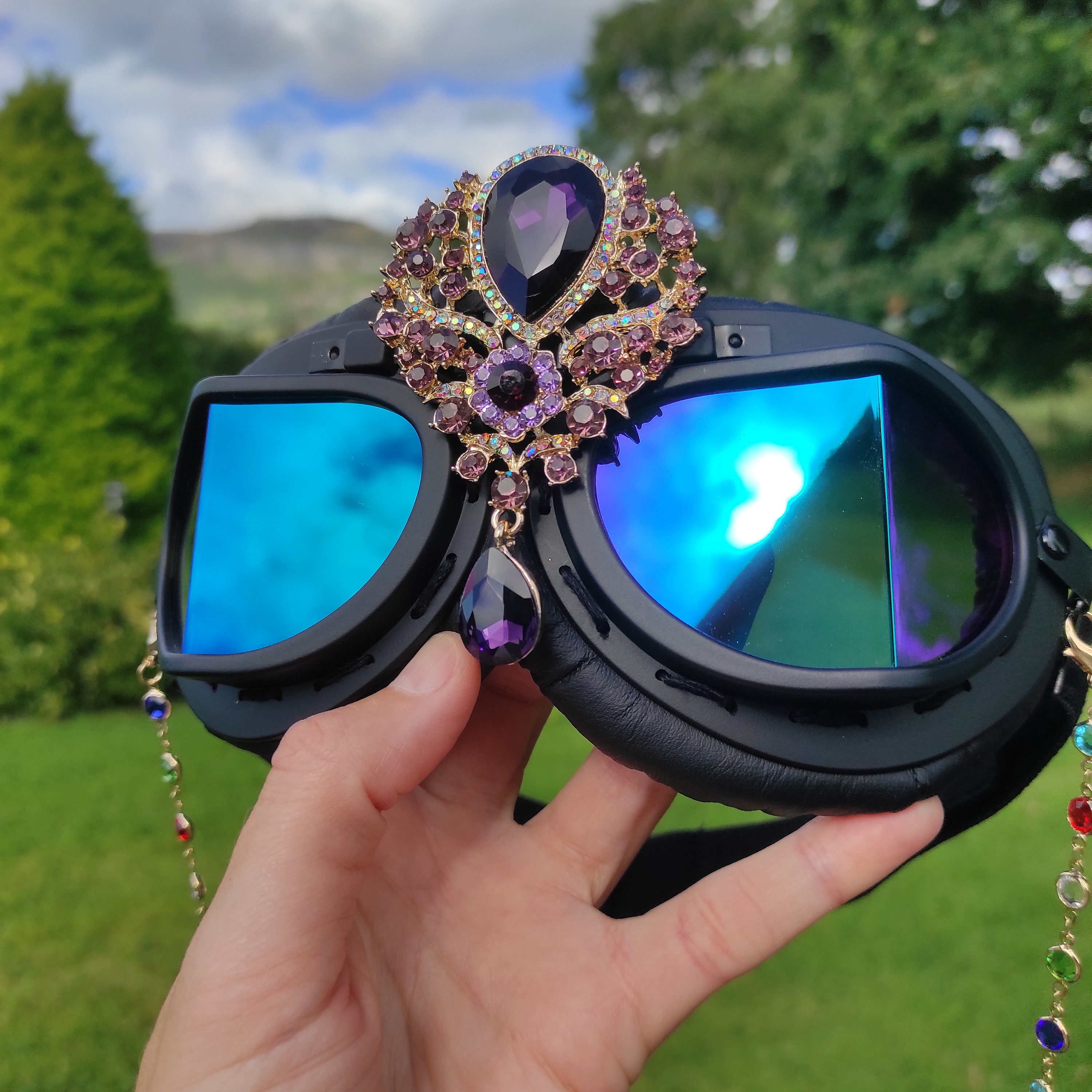 Festival Goggles Burning Man Inspired Costume Dust Mask DJ Women Men ...