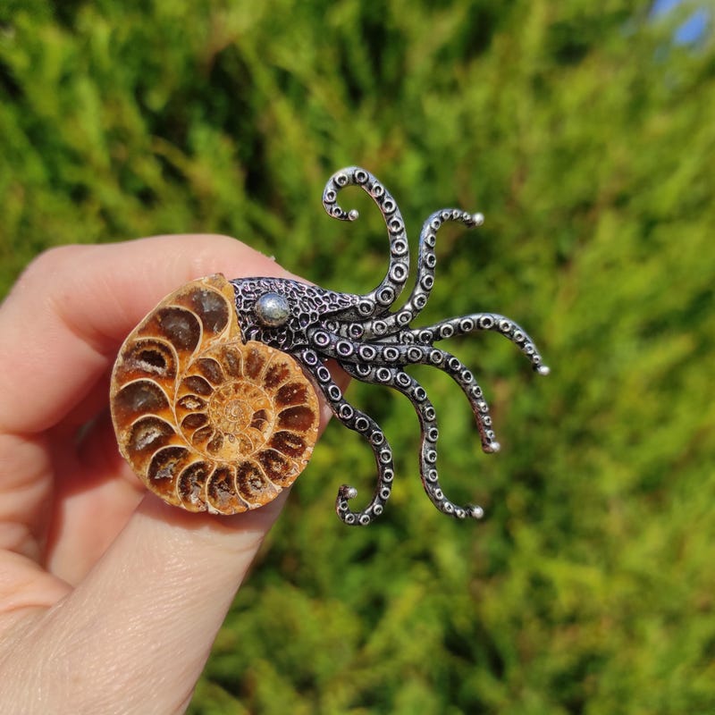 Octopus Brooch - Etsy