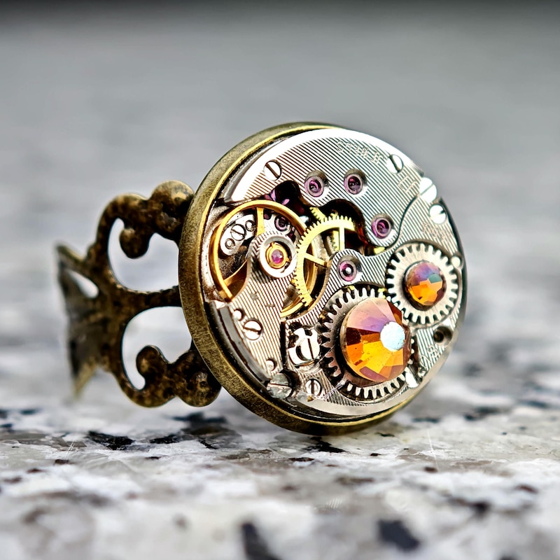 Watch Movement Ring - Etsy