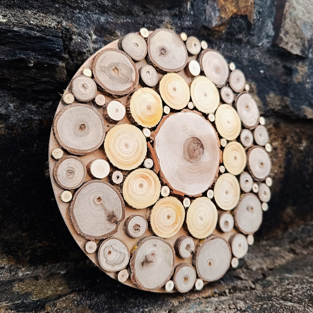 Wooden Round Hot Dish Juniper Stand Unique Home Decor Board ...