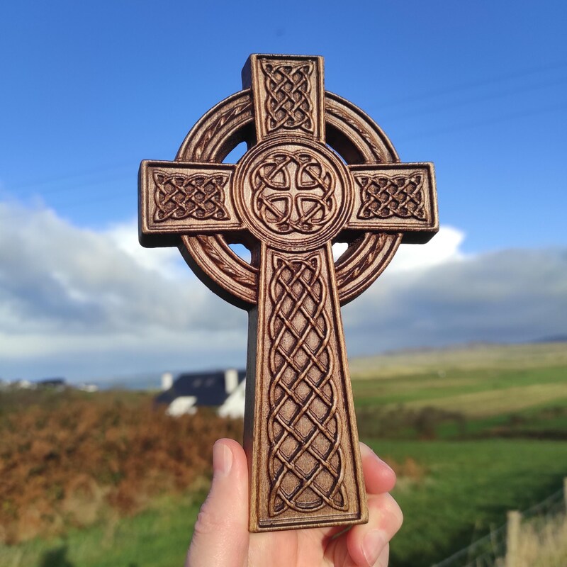 Wooden Celtic Cross - Etsy