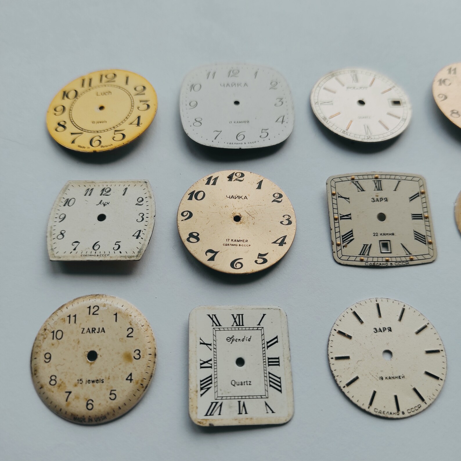 Watch Faces 12 Pcs Collection Retro Parts Ancient Steampunk Pieces ...