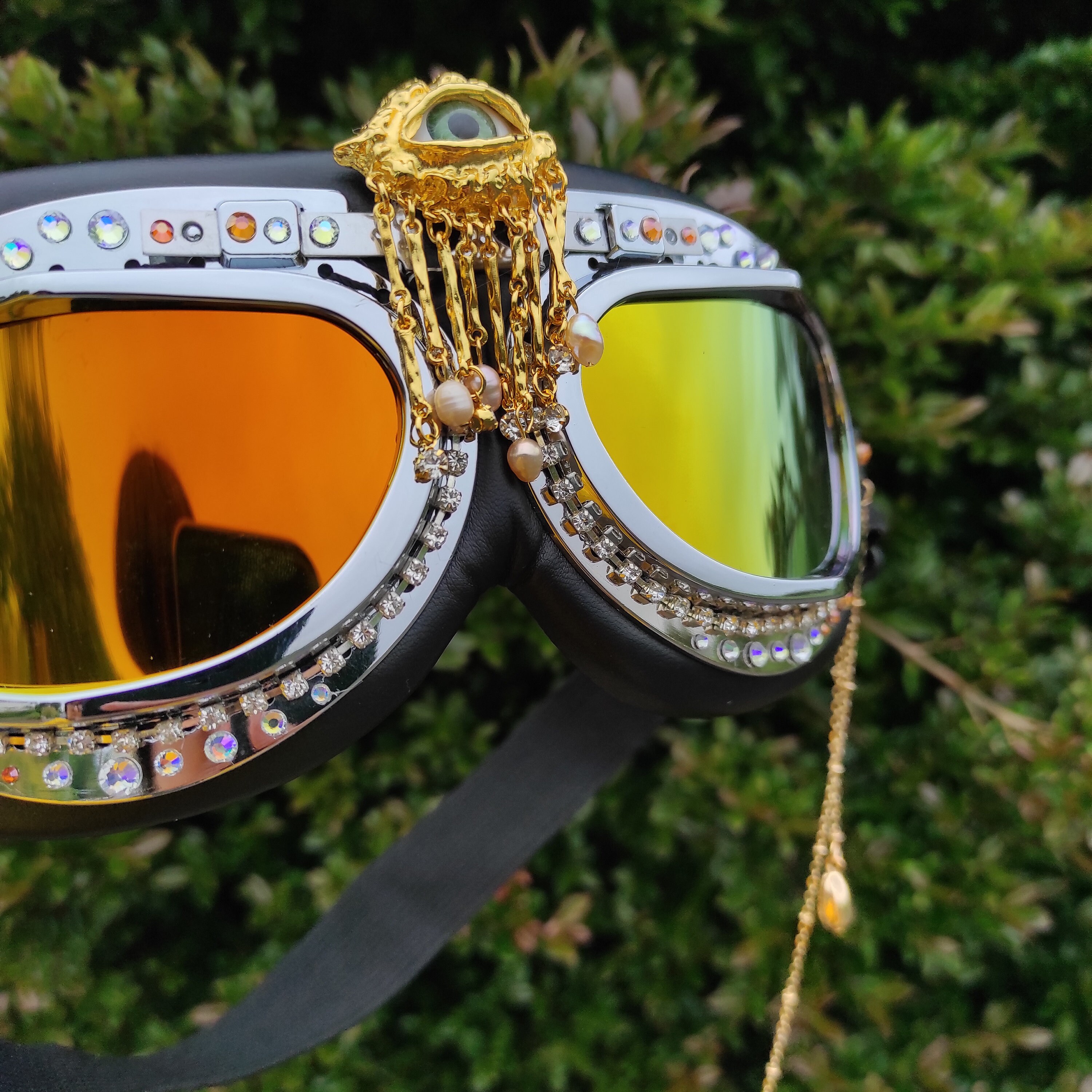 Goggles Third Eye Burning Man Inspired Rave Mystical Costume Dust Mask ...